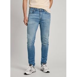 Pepe Jeans Herren Skinny-fit-Jeans "SKINNY JEANS", blau, Gr. 34, Denim/Jeans, Obermaterial: 94% Baumwolle, 4% Polyester, 2% Elasthan, Jeans, im