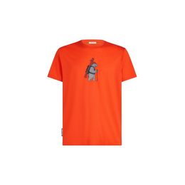 Icebreaker Performance Shirt 'Bear Tour' male Orange size S