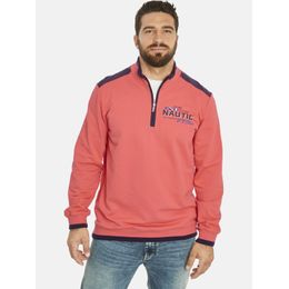 Jan Vanderstorm Herren Sweatshirt "Sweatshirt ROSSKJELL", rosa, Casual, Gr. XL, Obermaterial: 100% Baumwolle CO., Sweatshirts