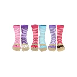 United Oddsocks Damen Kurzsocken "Socken 3er Pack", Gr. 37, bunt, Obermaterial: 80% Baumwolle CO. 19% Polyamid PA. 1% Elasthan EL., Socken