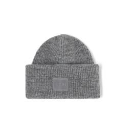 Mustang Damen Beanie "Herren Style Farmington"grau meliert, Strick, 60% Polyacryl, 29% Polyester, 11% Wolle, M&uuml;tzen