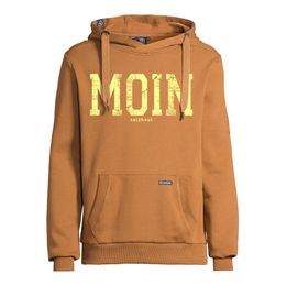 Salzhaut Sweatshirt 'Heff - Moin' male Brown size 4XL