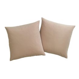 Dekokissen OTTO HOME, B:40cm L:40cm, beige, Polyester, Dekokissen_Sitzkissen_Kissenh&uuml;llen, "Raja", einfarbig, Kissenh&uuml;llen ohne F&uuml;llung, 40 x 40 cm,