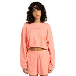 Billabong Damen Sweatshirt "Cropped"peach tart, Gr. XS, 100% Baumwolle, Sweatshirts