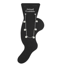 Adelia&acute;s ADELIA ́S Damen Fu&szlig;kette "Fu&szlig;kettchen &ndash; aus Edelstahl", Edelstahlsilber, Edelstahl, Fu&szlig;ketten, Geschenkidee: zeitlos und vielseitig