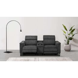 2-Sitzer OTTO HOME, B:195cm H:97cm T:99cm, grau, Cord Webstoff 100% Polyester, Sofas, "LUND Cord, Relaxfunktion, TV-Sessel, manuell/elektrisch