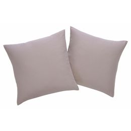 Dekokissen OTTO HOME, B:50cm L:50cm, grau, Polyester, Dekokissen_Sitzkissen_Kissenh&uuml;llen, "Parry Microfaser", 2-er Set, unifarben, Kissenh&uuml;llen ohne