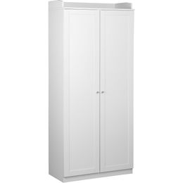Aktenschrank OTTO HOME, B:80cm H:180cm T:40cm, wei&szlig;, FSC-zertifizierter Holzwerkstoff, B&uuml;ro, Schr&auml;nke, "Aalborg", 4 F&auml;cher mit Ordnerh&ouml;he, umrandete