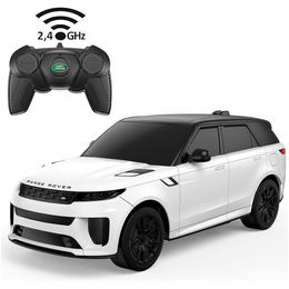 Jamara Kinder RC-Auto "Range Rover Sport SV wei&szlig; 2,4GHz"wei&szlig;, Kunststoff, B:9cm H:7,5cm T:20,3cm, Fernlenkfahrzeuge, Ma&szlig;stab 1:24
