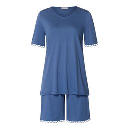 Hanro Short Pajama Set 'Anouk' female Blue size S