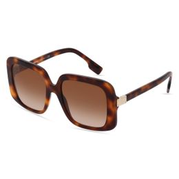 Burberry BE4363 PENELOPE | Damen-Sonnenbrille | Fassung: Vollrand, Quadratisch, Acetat, Havanna | Glasfarbe: Braun