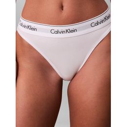Damen Bikinislip "HIGH LEG BIKINI", Calvin Klein Underwear, Gr. M, wei&szlig;, Webqualit&auml;t, Obermaterial: 53% Baumwolle, 35% Modal, 12% Elasthan,