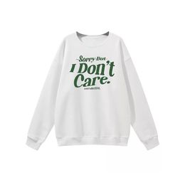 GORHEY Pullover 'Wo's Crew Neck Oversized Sweatshirt with Slogan Print' Damen Gr&ouml;&szlig;e XS wei&szlig;