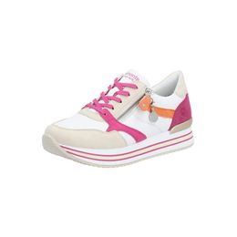Remonte Sneaker Damen Gr&ouml;&szlig;e 45 ecru / orange / pink / wei&szlig;
