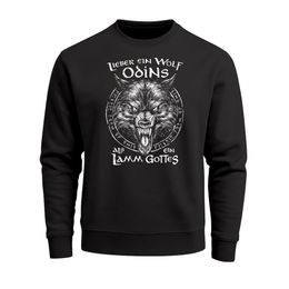 Neverless Sweatshirt 'Wolf Odins' male Black size M