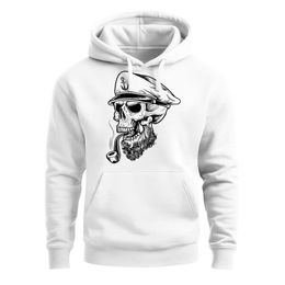 Neverless Sweatshirt 'Captain Skull 2' male White size 4XL