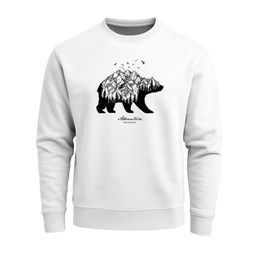 Neverless Sweatshirt 'Mountain Bear' male White size M