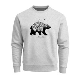 Neverless Sweatshirt 'Mountain Bear' male Grey size XS