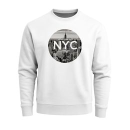 Neverless Sweatshirt 'NYC' male White size XS