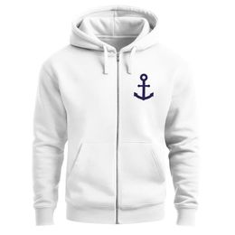 Neverless Zip-Up Hoodie 'Anker' male White size 3 XL