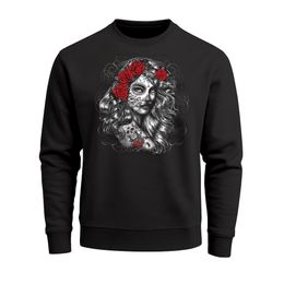 Neverless Sweatshirt 'Day of Dead' male Black size 5XL