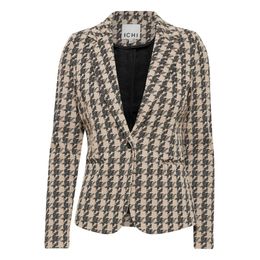 Ichi Blazer 'Kate' Damen Gr&ouml;&szlig;e 44 beige / schwarz