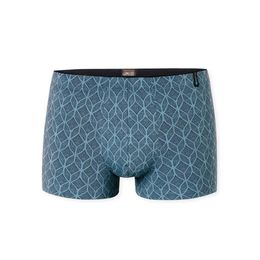 Schiesser Trunk 'Long Life Soft' Herren Gr&ouml;&szlig;e XL taubenblau / schwarz