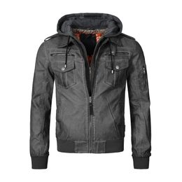 INDICODE JEANS Jacke 'Aaron' Herren Gr&ouml;&szlig;e M basaltgrau