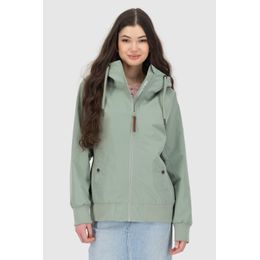 alife and kickin Outdoorjacke ALIFE & KICKIN "RenitaAKA", Damen, Gr. XL, alpine frost, Web, Obermaterial: 100% Polyester, unifarben, bequem normal, ohne Ausschnitt, Jacken Outdoorjacke, mit Kapuze in bequemen Fit