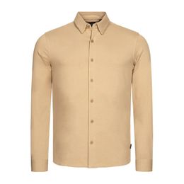 INDICODE Jeans Button Up Shirt 'Theo' male Beige size XXXL