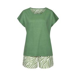 Vivance Short Pajama Set female Beige, Green size 32/34