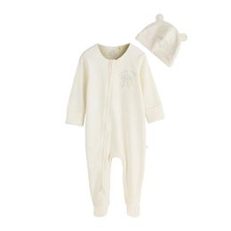 next Pajamas 'Im New Here' kids Beige size 3-6 mths
