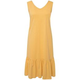 Ulla Popken Summer Dress female Yellow size 50-52
