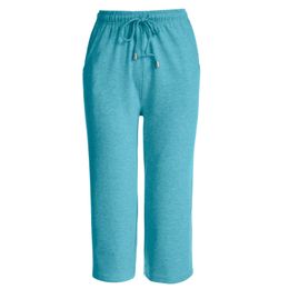 Herren Caprihose, blau, Gr. 52, unifarben, 95% Baumwolle, 5% Elasthan, Hosen