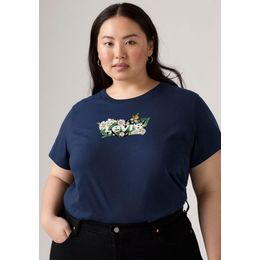 LEVI'S&reg; PLUS LEVI'S PLUS Damen T-Shirt "PL PERFECT TEE"plus p2 daisy bw fill navy blazer, Gr. XXXL, Single Jersey, Obermaterial: 100% Baumwolle, Shirts