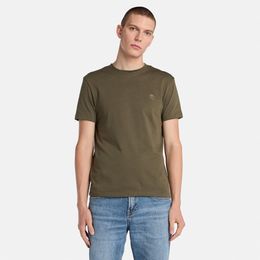 Timberland Damen T-Shirt "DUNSTAN RIVER Short Sleeve Tee", gr&uuml;n, Gr. XL, Single Jersey, Obermaterial: 100% Baumwolle, Shirts
