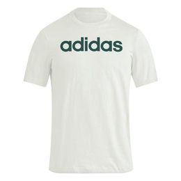 adidas Sportswear Shirt 'Essentials' Herren Gr&ouml;&szlig;e M dunkelgr&uuml;n / wei&szlig;