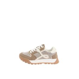 Lipsy Sneaker Damen Gr&ouml;&szlig;e 40/40.5 gold / taupe / wei&szlig;