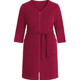 Vivisence Long Bathrobe '5011' female Red size 3XL