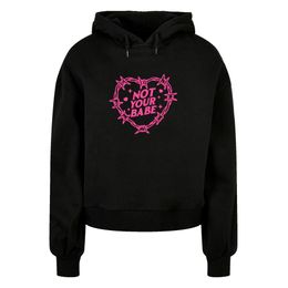 F4NT4STIC Sweatshirt 'Unabh&auml;ngige Frau Not Your Babe Frauentag' Damen Gr&ouml;&szlig;e XXL neonpink / schwarz