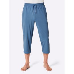w&auml;schepur W&Auml;SCHEPUR Herren 3/4-Hose, Gr. 44, blau, 100% Baumwolle, 88% Baumwolle, 12% Polyester, meliert, unifarben, Hosen