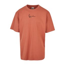 Karl Kani Herren Kurzarmshirt "Karl Kani Herren Small Signature Essential Tee", braun, Gr. XS, unifarben, 100% Baumwolle, Shirts