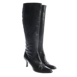 HERM&Egrave;S Stiefel Damen Gr&ouml;&szlig;e 39 Second Hand schwarz