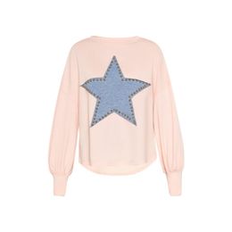 Gaya Sweatshirt 'Festival' Damen Gr&ouml;&szlig;e L blue denim / gold / rosa