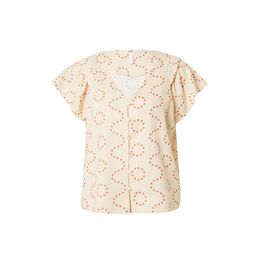 Object Bluse 'Chang' Damen Gr&ouml;&szlig;e S creme / braun