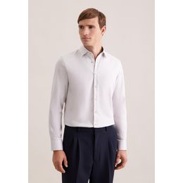 Seidensticker Herren Businesshemd "Schwarze Rose"beige, Gr. 37, Strukturmuster, 100% Baumwolle, Hemden, Slim 1/1 Kentkragen Struktur