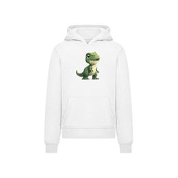 F4NT4STIC Sweatshirt 'S&uuml;&szlig;er gr&uuml;ner Dino' girl White size 158/164