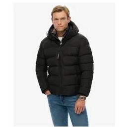 Superdry f&uuml;r Herren. M5011905A Schwarze Daunenjacke (M), L&auml;ssig, Recyceltes Polyester