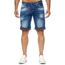 Rusty Neal Herren Shorts "Hitton", blau, Gr. XXL, unifarben, 98% Baumwolle, 2% Elasthan, Hosen, in modischem Design