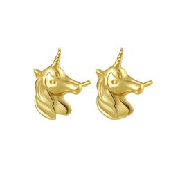 Hey Happiness Earrings 'Unicorn Charm' female Gold size One Size